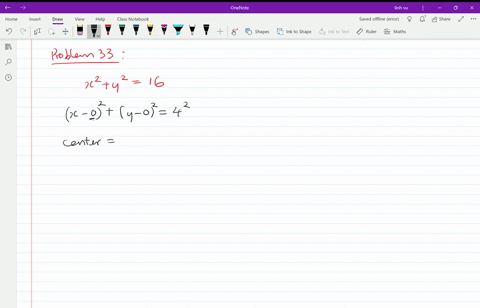 SOLVED:Determine the center and radius of each circle and sketch the ...