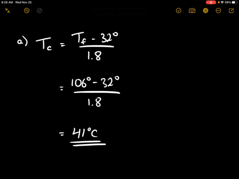 SOLVED:a. A patient with hyperthermia has a temperature of 106 ^∘ F ...