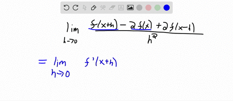 ⏩SOLVED:Use l'Hôpital's Rule to calculate limh →0 (f(x+h)-2… | Numerade
