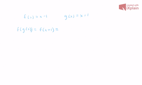 SOLVED:If the order is reversed when composing two functions, can the result ever be the same as ...