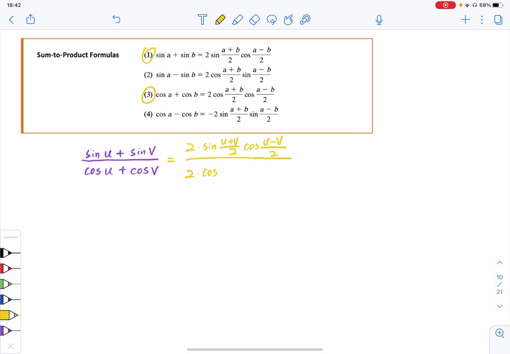 SOLVED:Derive sin(u+v)=sinu cosv+cosu sinv .{ Hint: Write sin(u+v)=cos ... SOLVED:Derive sin(u+v)=sinu cosv+cosu sinv .{ Hint: Write sin(u+v)=cos ...