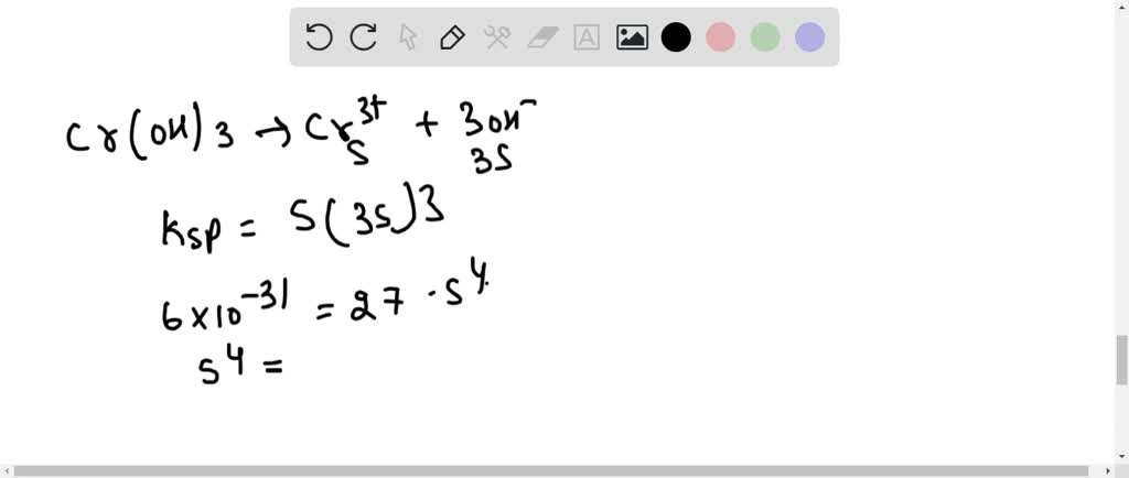 The solubility product of Co(OH)3 is 2.7 ×10^-43. The pH of saturated ...
