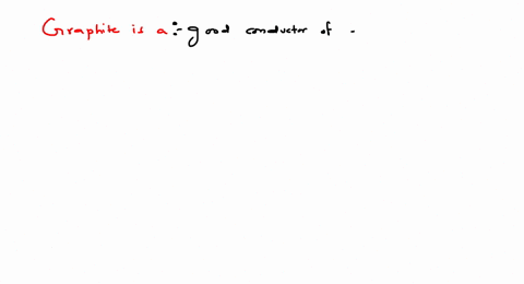 SOLVED:Graphite is a: (a) Good conductor of electricity (b) Good ...