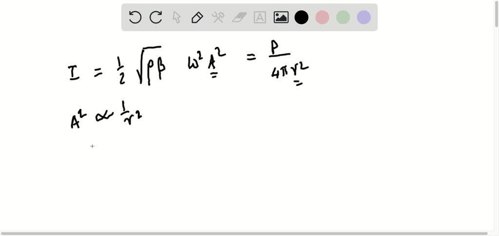 The energy of a ripple on a pond is proportional to the amplitude ...