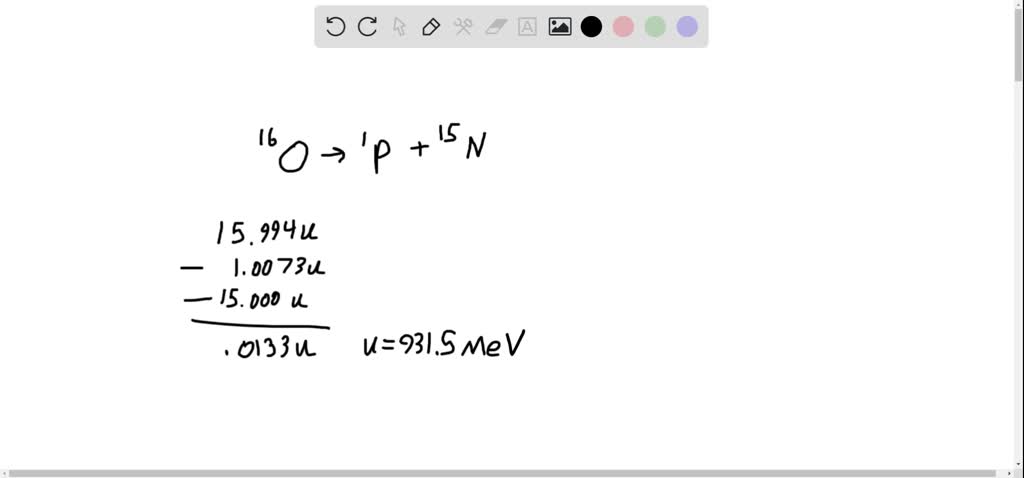 SOLVED: How much energy is required to remove one proton from the ...