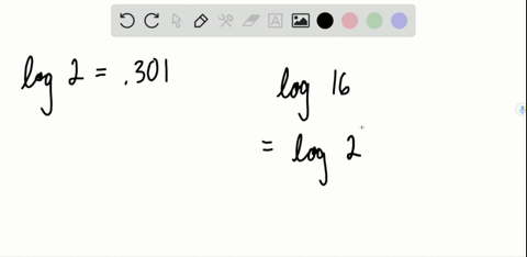 SOLVED:Use log2=0.3010 and log5=0.6990 and the properties of logarithms to compute the given ...
