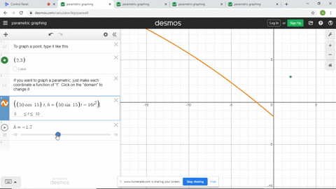 SOLVED:Projectile Motion A projectile is launched at a height of h feet ...
