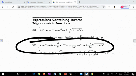 ⏩SOLVED:Preliminary work Use a table of integrals to determine the… | Numerade