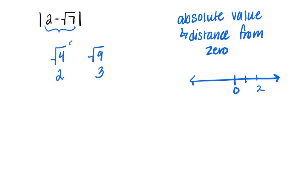SOLVED:Simplify, and write without absolute value signs. Do not replace ...