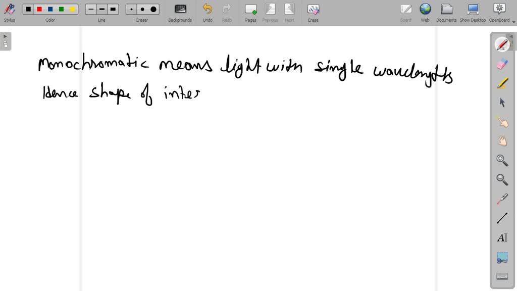 SOLVED:A Young's double slit experiment uses a monochromatic source ...