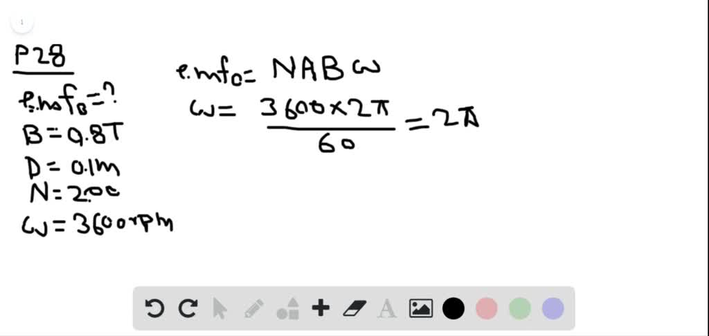 Calculate the peak voltage of a generator that ro…