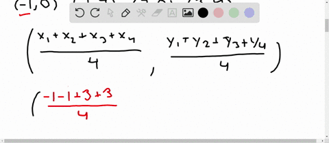SOLVED:Find the centroid and area of the figure with the given vertices ...