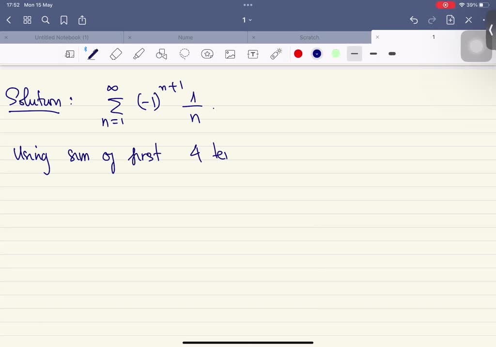 SOLVED:Estimate the magnitude of the error involved in using the sum of the first four terms to ...