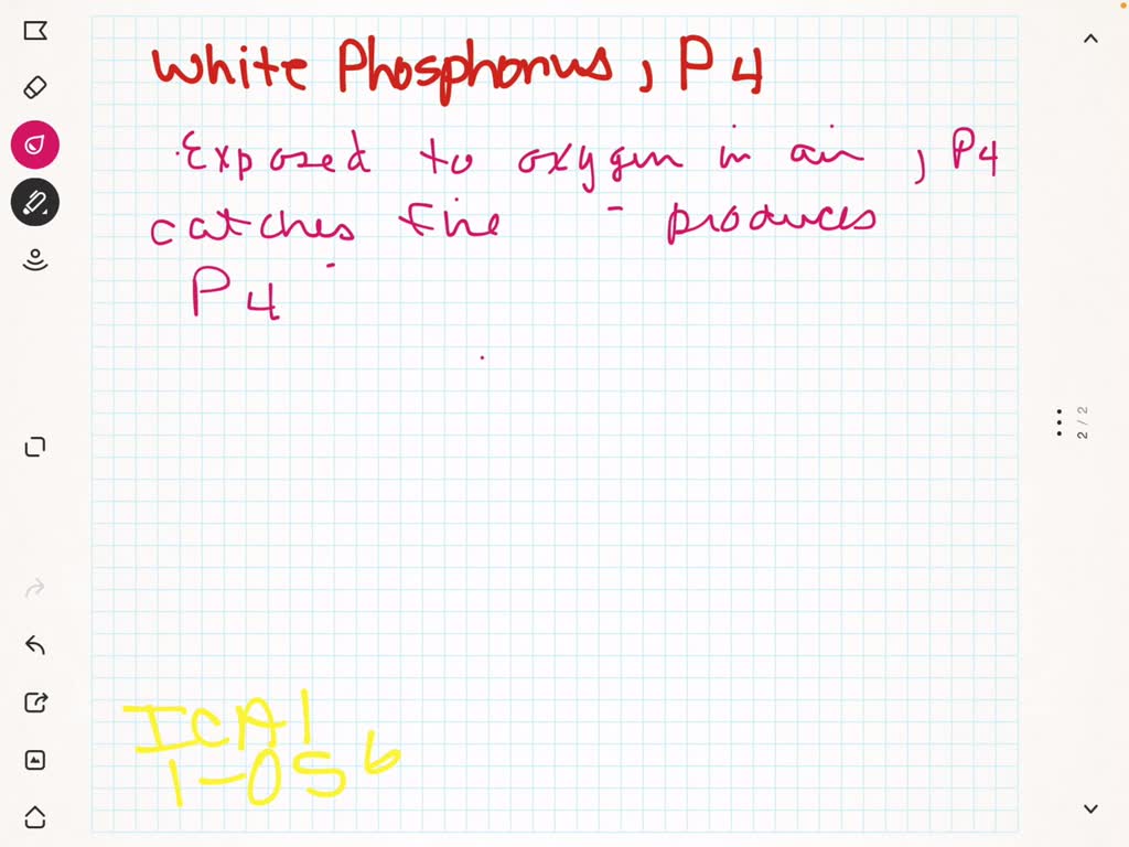 SOLVED:When exposed to oxygen in the air, white phosphorus, P4, catches ...