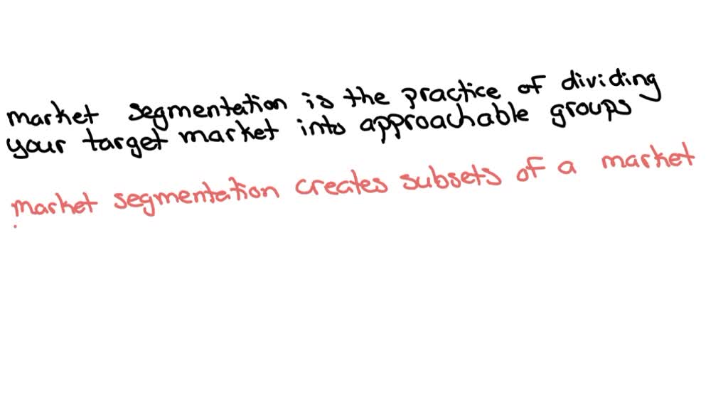 ⏩SOLVED:What are the different levels of market segmentation? | Numerade