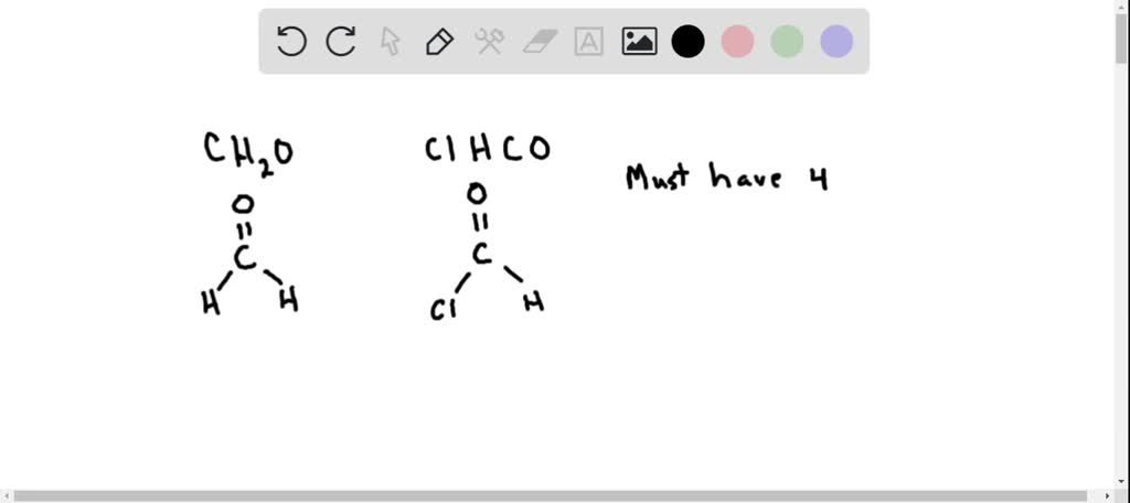 SOLVED:Draw the structural formulas for CH2 O and ClHCO. Explain why ...