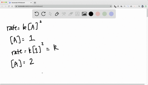 SOLVED:A reaction has the experimental rate equation "Rate = k[A]^2 ...