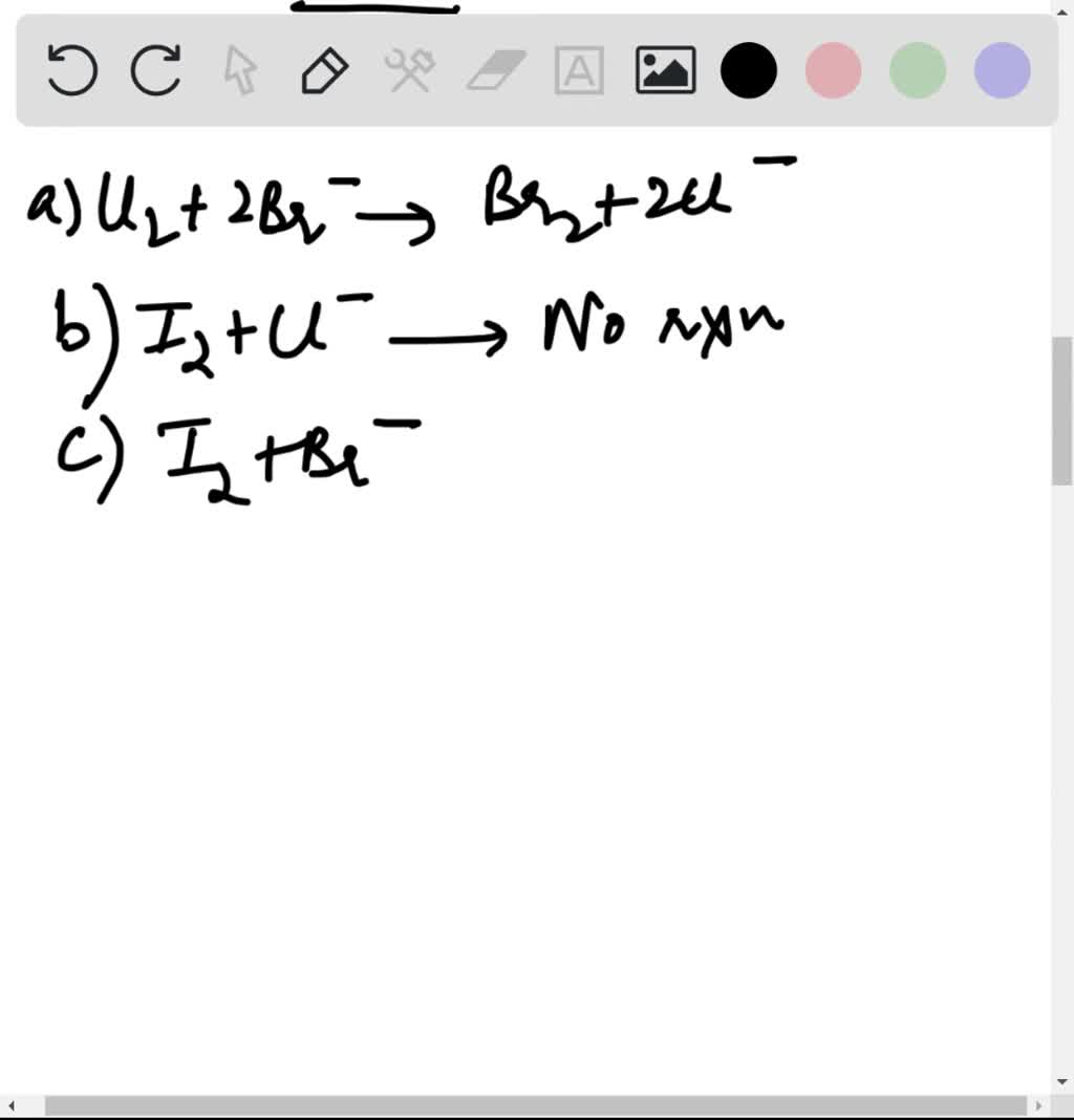 SOLVED:Write balanced equations for any reactions that occur in aqueous ...