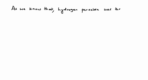 ⏩SOLVED:Hydrogen peroxide was for the first time prepared by: (a ...