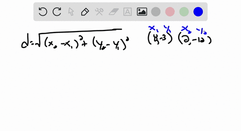 ⏩SOLVED:Use the distance formula to calculate the distance between… | Numerade
