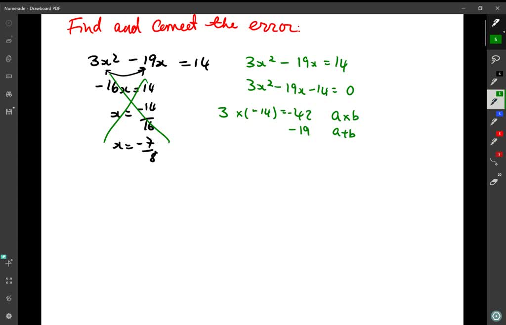 SOLVED:Each exercise contains an error. Find and correct the error. See the Concept Check in the ...