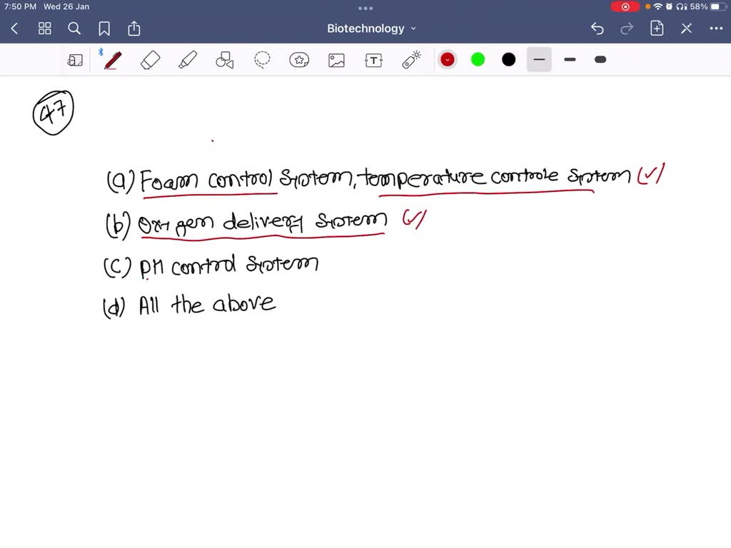 ⏩SOLVED:Bioreactors have (a) Foam control system, temperature… | Numerade