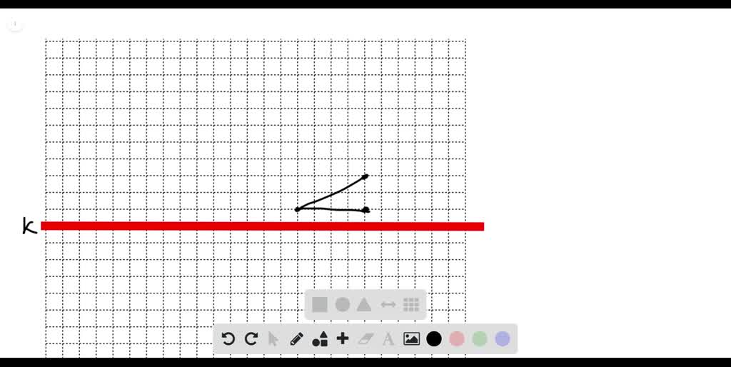 SOLVED:Copy each figure on graph paper. Then draw the image by reflection in line k