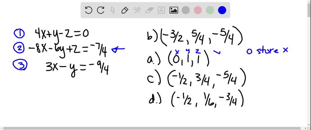 SOLVED:Determine whether each ordered triple is a solution of the ...