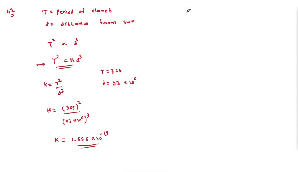 Kepler's third law Complete the derivation of Kep…