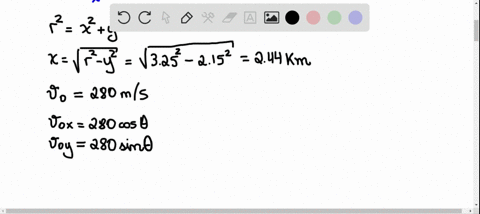 SOLVED:A dive-bomber has a velocity of 280 m / s at an angle θbelow the horizontal. When the ...