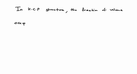 SOLVED: In a hexagonal close packed (hcp) structure of spheres, the ...