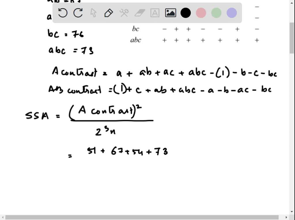 SOLVED:Given the two replications of a 2 ×3 factorial experiment ...