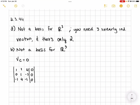 SOLVED:Write the 3 by 3 identity matrix as a combination of the other ...