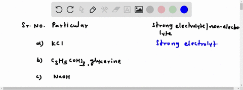 ⏩SOLVED:Classify each of the following as a strong electrolyte or ...