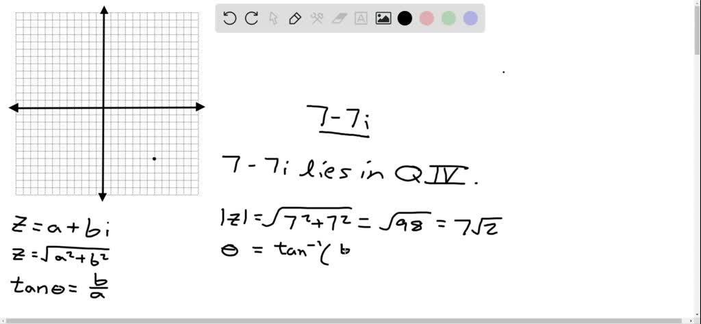 SOLVED:State the quadrant of each complex number, then write it in trigonometric form.Answer in ...