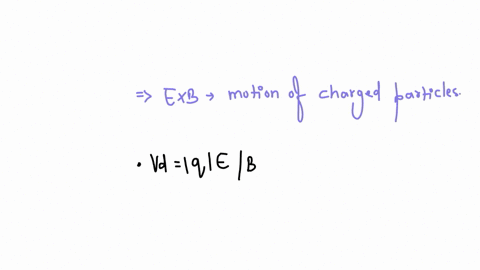 SOLVED: A uniform magnetic field B and a uniform electric field E act ...