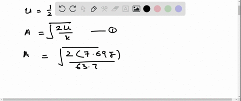 SOLVED:A mass-spring system with spring constant k=63.7 N / m is oscillating with angular ...