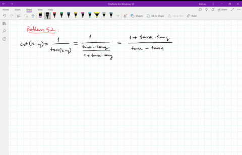 SOLVED: Verify each identity. cot(x-y)=(cotx coty+1)/(coty-cotx) | Numerade
