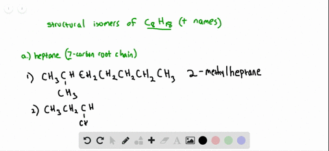 SOLVED: Draw all the structural isomers for C8 H18 that have the ...