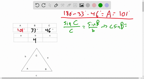 ⏩SOLVED:Standard notation for triangle ABC is used throughout. Use a ...