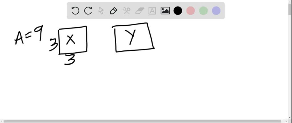 SOLVED: Square X has an area of 9 square feet. The sides of square Y ...