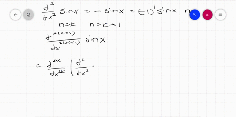 SOLVED:Higher-order derivatives of sinx and cosx Prove that (d^2 n)/(d ...