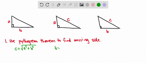 SOLVED:Why can we always solve a right triangle if we know the lengths ...