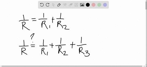 SOLVED:In electronics, the relationship among the resistances R1 and R2 ...