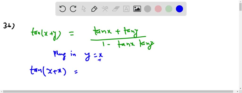 SOLVED:Use the Addition Formulas for Cosine and Sine to prove the Addition Formula for Tangent.
