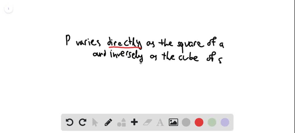 Solved Express Each Verbal Model In Symbols See Objectives 3 And 4 P Varies Directly As The