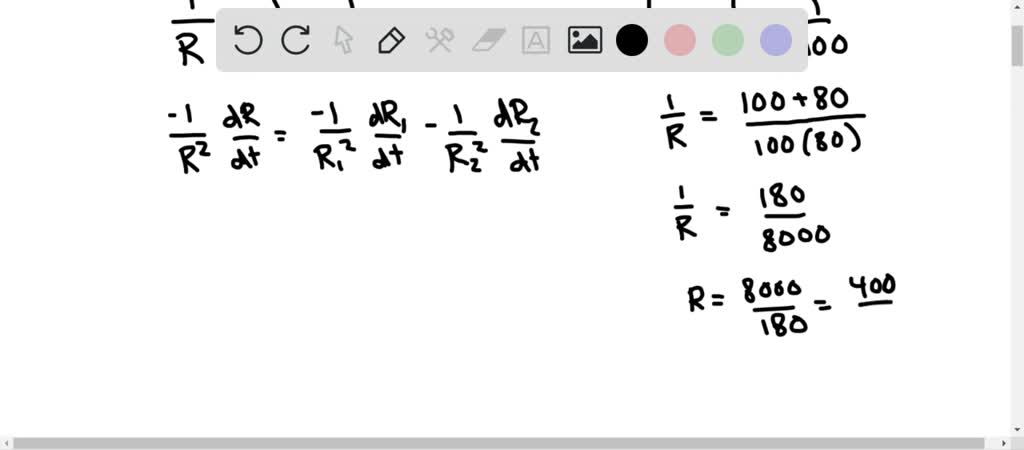 SOLVED:When two resistors R1 and R2 are connected in parallel (see ...