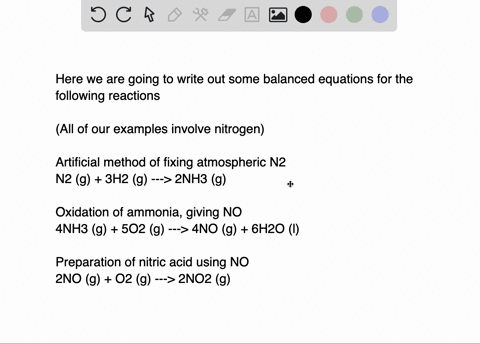Write balanced equations for the following important commercial ...