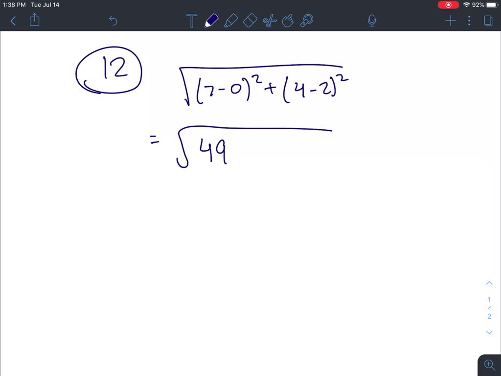 SOLVED:In each case, determine whether the triangle with the given vertices is a right triangle ...