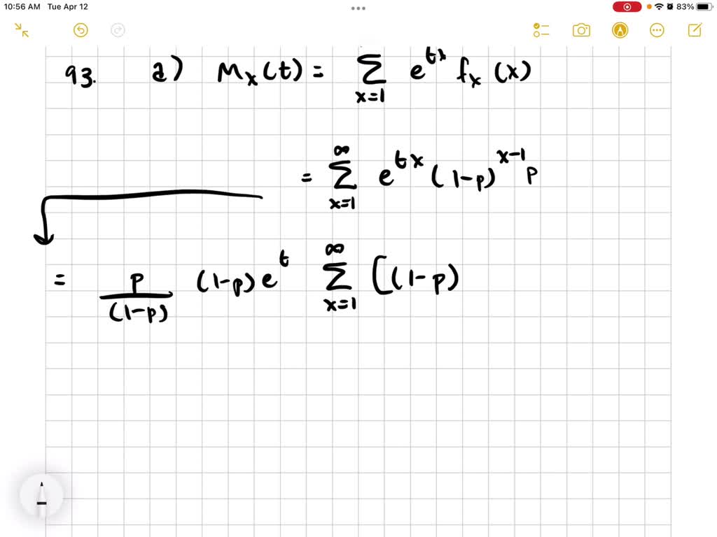 SOLVED: A discrete random variable X has probability generating function GX(t)=(t^2(2+t)^4)/(81 ...